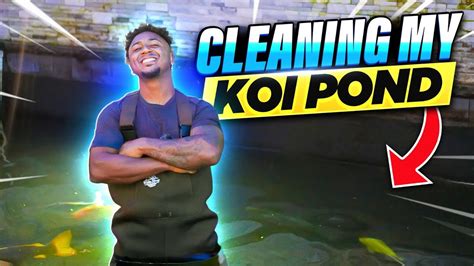 Deep Cleaning Koi Fish Pond Koi Pond Water Change Maintenance YouTube
