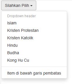 Membuat Custom Dropdown Dengan Bootstrap