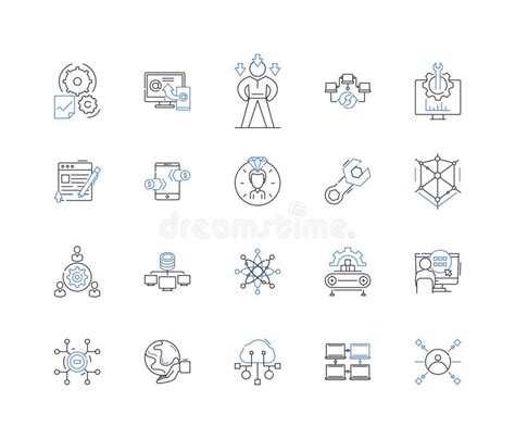 Input Line Icons Collection Keyboard Mouse Trackpad Touchscreen
