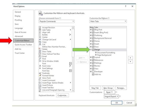Microsoft 365 Design And Option Tab Microsoft Community