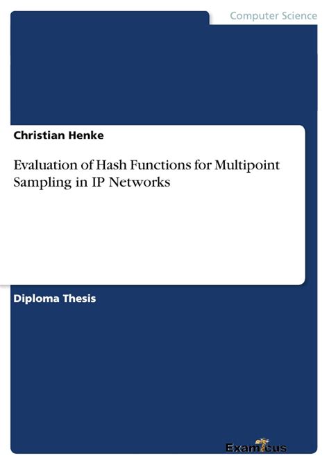 evaluation of hash functions for multipoint sampling in ip networks