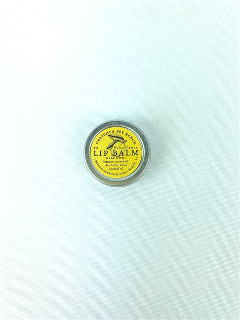 Honey Lemon Lip Balm The Beeswax Department