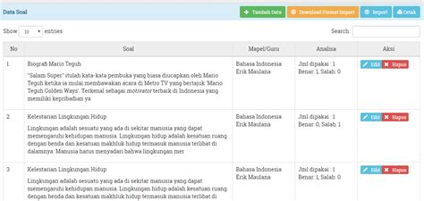 Source Code Ujian Online Berbasis Web