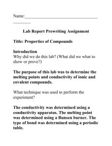Comparing The Properties Of Ionic And Covalent Compounds