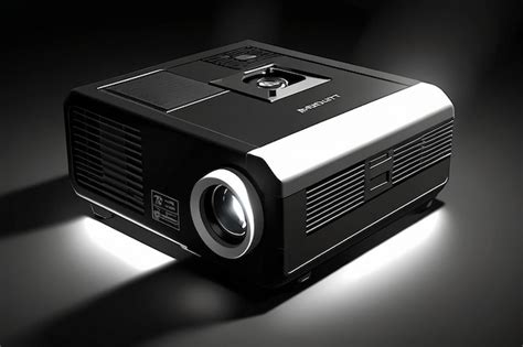 A Black And White Projector With A Light On The Bottom Premium Ai