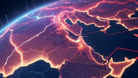 Premium Photo Abstract Map Concept Of Global Network And Connectivity Data Transfer And Cyber