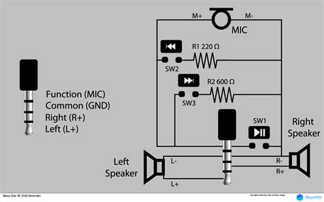 Audio 4 Pin Headset Pinout Pushbuttons Interface Electrical