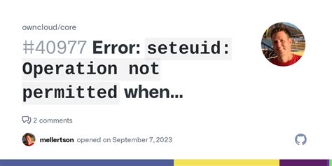 Error `seteuid Operation Not Permitted` When Starting Docker