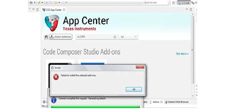 Unable To Istall Add Ons Code Composer Studio Forum Code Composer