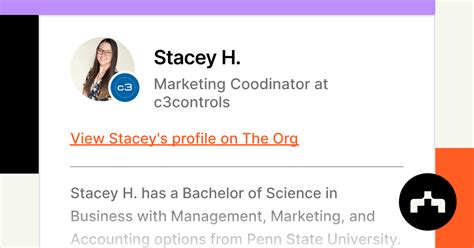 Stacey H Marketing Coodinator At C3controls The Org