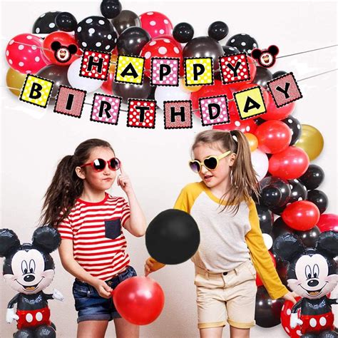 Minnie Mickey Party Supplies46pcs Mickey Themed Party Decorations
