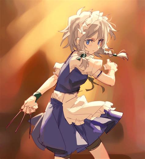 Izayoi Sakuya Touhou Drawn By Aibivy Danbooru