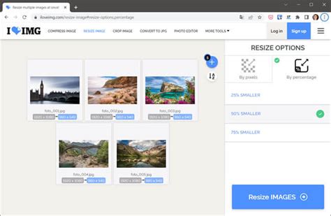 Top Sites Gratuitos Para Redimensionar Imagens Em Lote