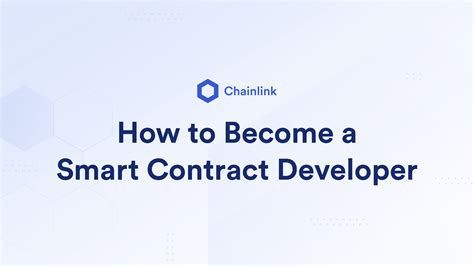 How To Become A Smart Contract Developer Chainlink Blog