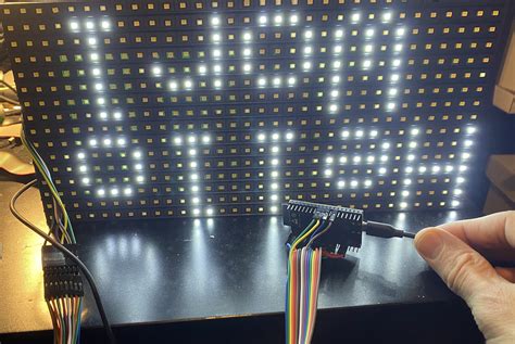 Monochrome P HUB LED Matrix Control With ESP SmartMatrix Community