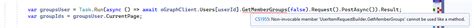 Facing Issue In Accessing Method Getgroupmembers Microsoft Qanda