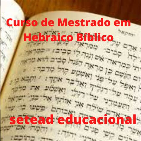Curso de Mestrado em Hebraico Bíblico PORTAL SETEAD EDUCACIONAL
