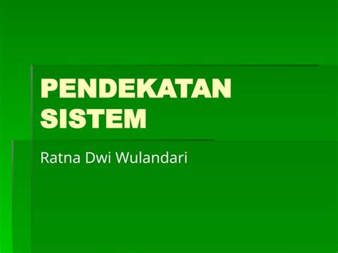 Pendekatan Sistem Proses Input Output Ppt