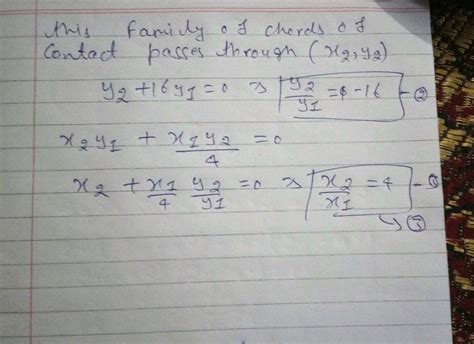 A Tangent Is Drawn Point P X1 Y1 On The Hyperbola