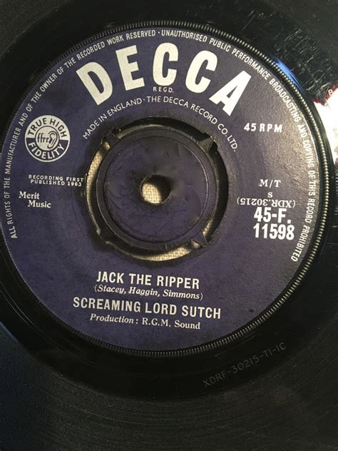 Screaming Lord Sutch Jack The Ripper 1963 Vinyl Discogs