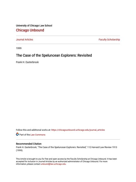The Case Of The Speluncean Explorers Revisited Pdf