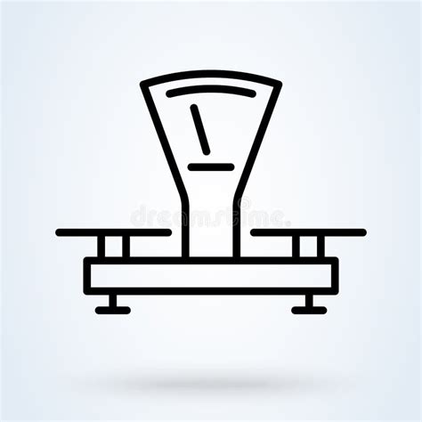 Scales Black Icon Vector Scale Simple Illustration Stock Vector