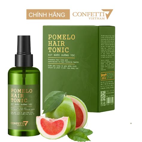 Xịt Mọc Tóc Tinh Dầu Bưởi Confetti Giúp Giảm Gãy Rụng Và Kích Mọc Tóc