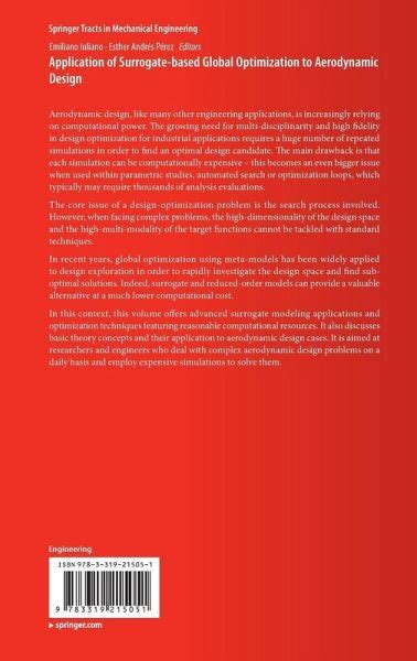 Application Of Surrogate Based Global Optimization To Aerodynamic Design Englisches Buch