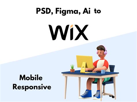 professional psd figma ai to wix website mobile responsive design