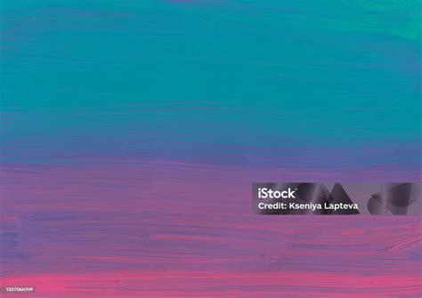 추상 적인 깊은 분홍색과 바다 녹색 옴브레 배경 빨간색과 청록색 그라데이션 배경 종이에 브러시 스트로크 현대 미술 0명에 대한 스톡 사진 및 기타 이미지 Istock