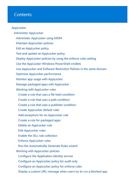 Applocker Windows 10 Pdf Group Policy Application Software