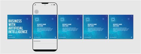 Set Of Carousel Post Template Editable Carousel Post Social Media