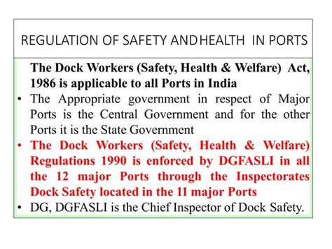 Legislative Framework For Osh In Indiapptx
