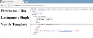 Use Template In VueJS With Example