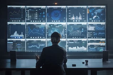 Fintech Concept Cyber Security Professional Monitors And Protects Digital Bank Transactions