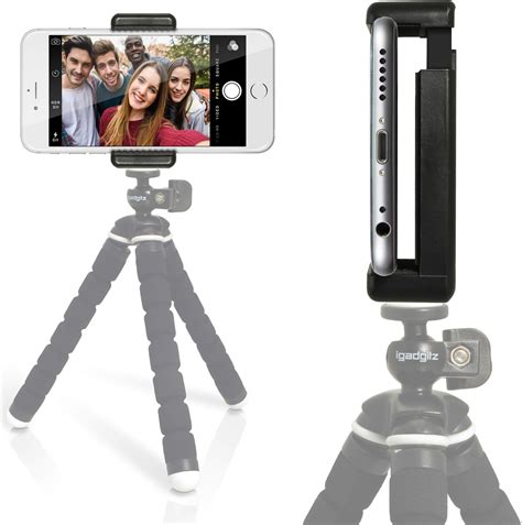 IGadgitz Universal Smartphone Holder Mount Bracket Adapter For Tripods