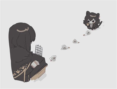 Safebooru 2girls Animal Ears Asymmetrical Hair Binah Project Moon