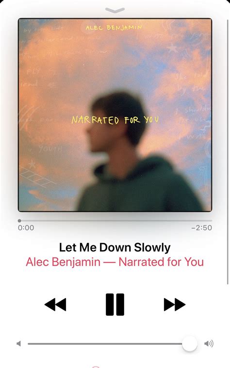 Alec Benjamin Let Me Down Slowly Let Me Down Spotify Music Let It Be
