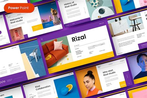 Ризал — Шаблон Powerpoint для бизнеса Шаблоны презентаций Включая