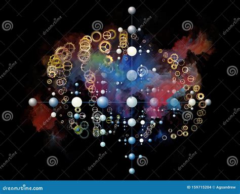 Nebula Networking Abstraction Stock Illustration Illustration Of