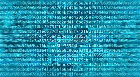 Digital Code On A Dark Blue Background Image Related To Computers And Information Technology