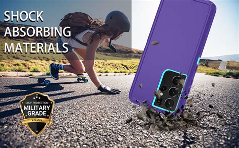 Onola Phone Case For Samsung Galaxy S21 Ultra Case With Hd Screen Protector Heavy