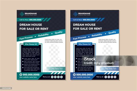 제목이 있는 추상 디자인 전단지 배너 템플릿 은 판매 또는 임대를 위한 꿈의 집입니다 흰색 배경에 사진 콜라주를 위한 공간이