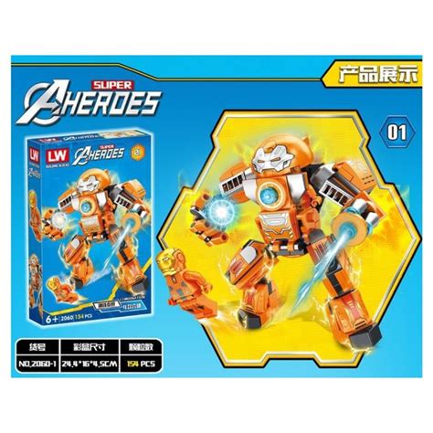 Jual Bricks Robot Ironman Avengers Marvel Iron Man Hulkbaster Super