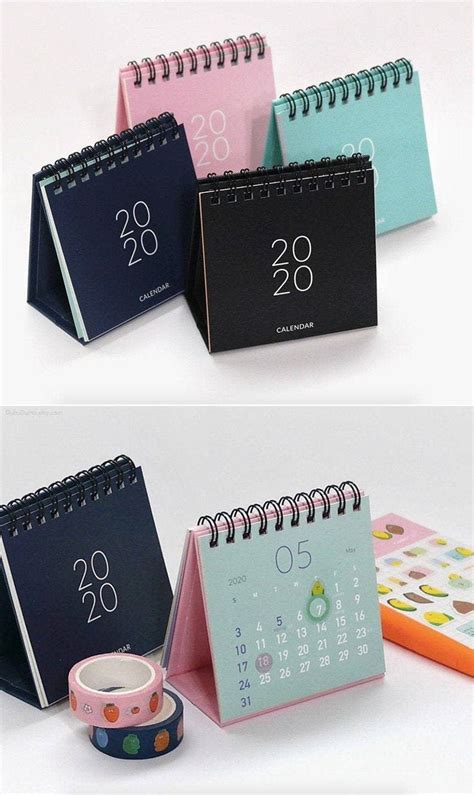 Three Different Colored Calendars With Numbers On Them