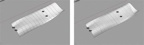 non optimized left form superimposed optimized form right