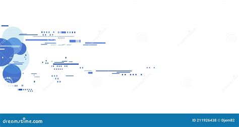 Abstract Tech Background With Simple Object Stock Vector Illustration Of Connect Blue