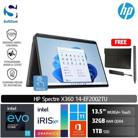 Promo Hp Spectre X Ef Tu Laptop In Core I U Evo Gb Tb Ips Touch W