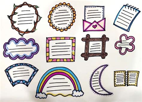 手抄报花边画框大全简单好看的又好看 手抄报的花边怎么画好看又简单 画趣文库（我爱生活）