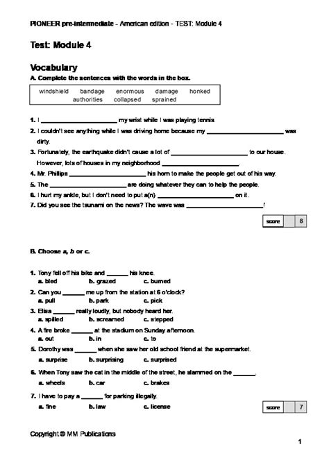 Download Pdf Pioneer Pre Intermediate Tests Module 4 [yl4w3721n9qr]